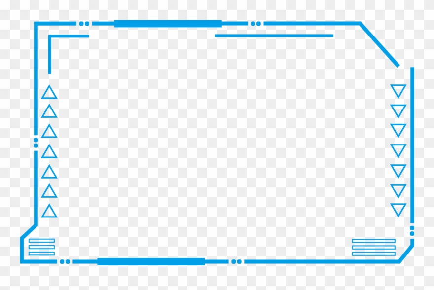 Download Tech Border Blue Futuristic Png And Psd - Transparent Tech ...