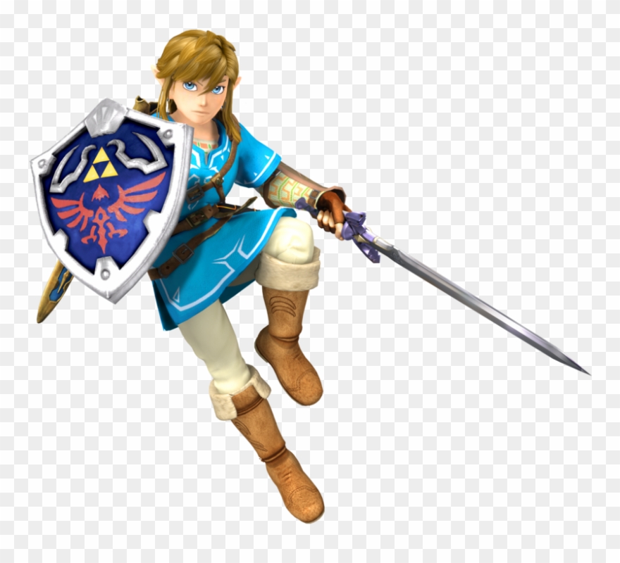 Download Zelda Link Transparent Clipart - Breath Of The Wild Link Ssb4 ...