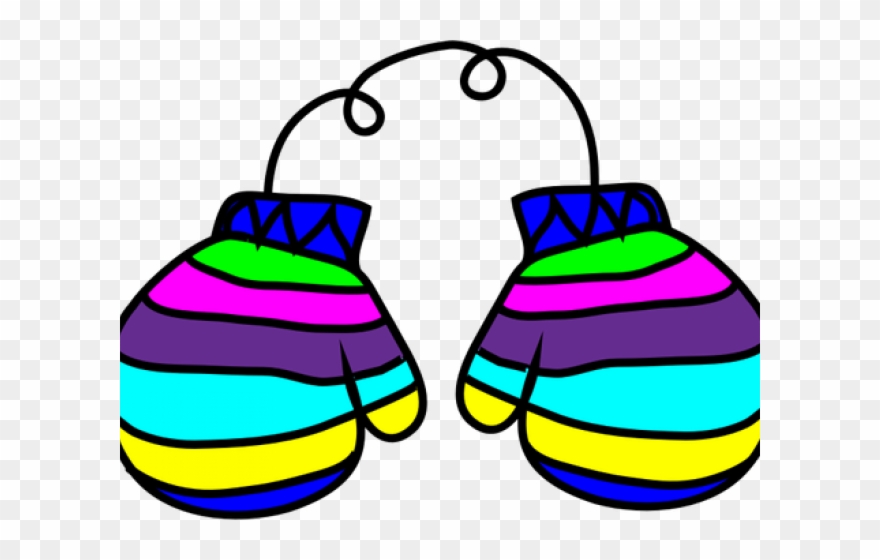 Colorful Clipart Mitten - Free Clip Art Mittens - Png Download ...