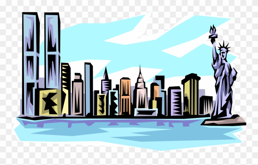 1177 X 700 1 0 - New York Skyline Clip Art - Png Download (#4199090 ...