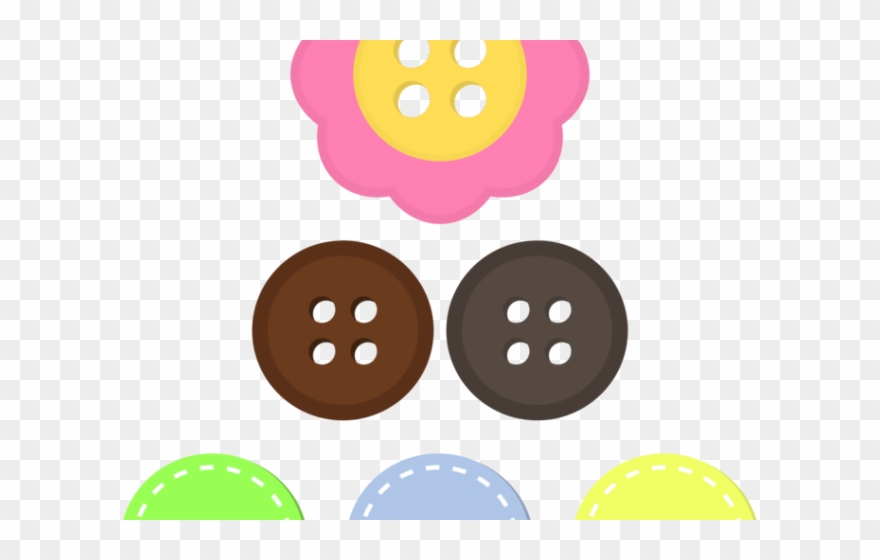 Button Clipart Clothing - Buttons Clipart Transparent - Png Download ...