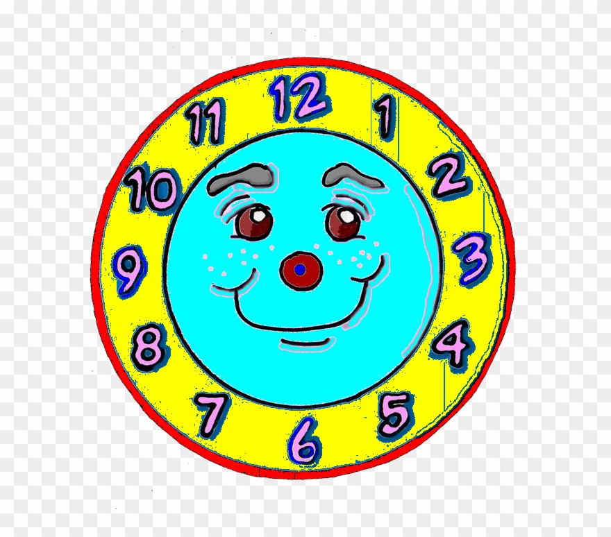 Clock Face - Happy Face - Circle Clipart (#4203272) - PinClipart