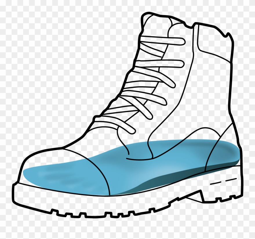 Work Boot Black Outline Clipart (#4205421) - PinClipart
