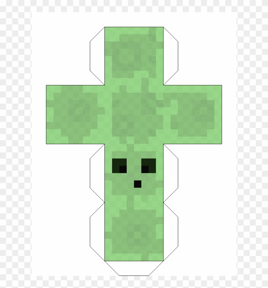 Download Papercraft - Minecraft Papercraft Slime Clipart (#4206311 ...