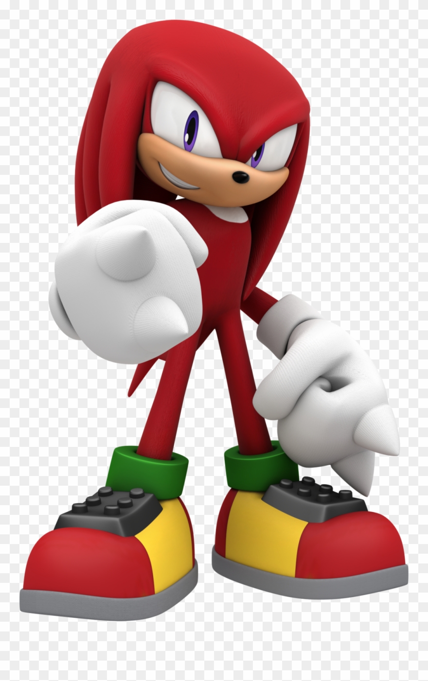 Knuckles The Echidna Transparent - Knuckles The Echidna Modern Clipart ...
