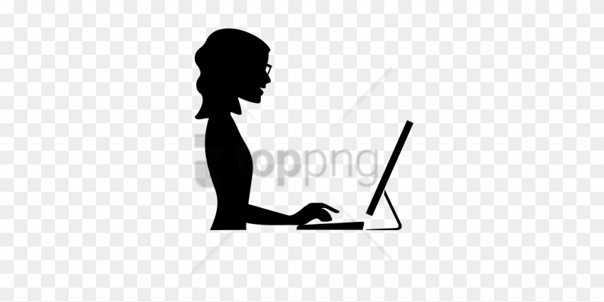 Free Png Laptop Silhouette Png Png Image With Transparent - Computer ...