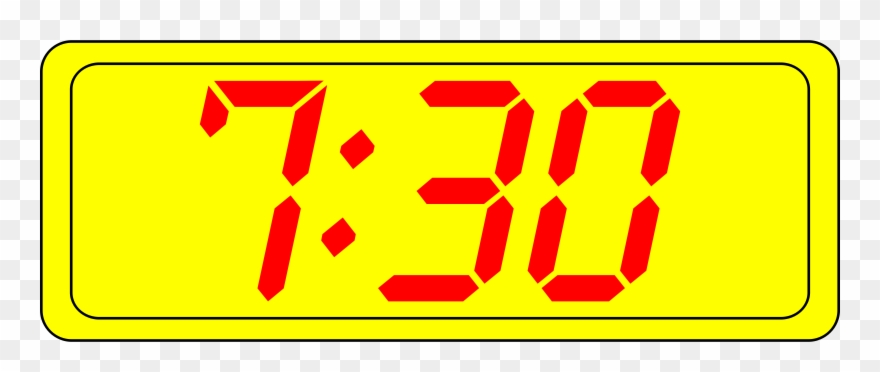 Big Image - Digital Clock 7 30 Clipart (#431255) - PinClipart