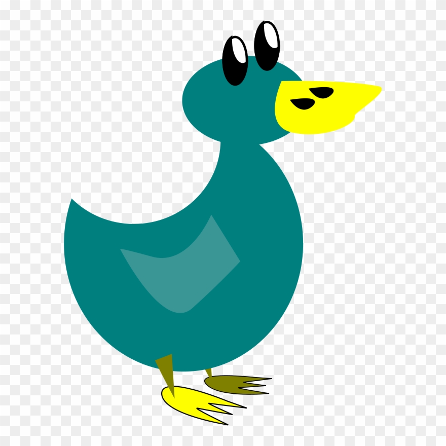 Duck Clip Hook A - Waterfowl Cartoon - Png Download (#433612) - PinClipart
