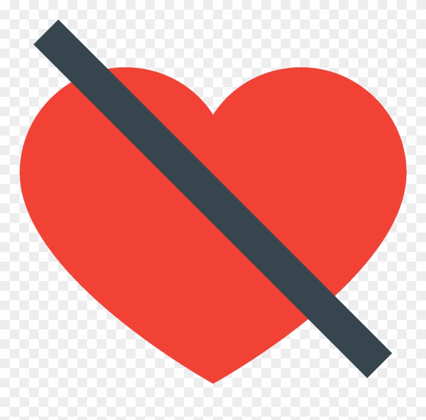 A Dislike Icon Is Represented With A Broken Heart - Heart Dislike Icon ...
