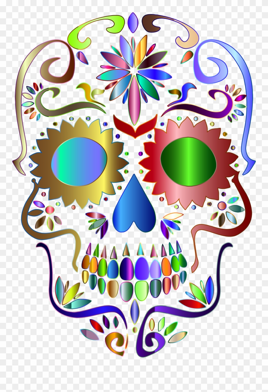 Big Image - Sugar Skull Clip Art Png Transparent Png (#448991) - PinClipart