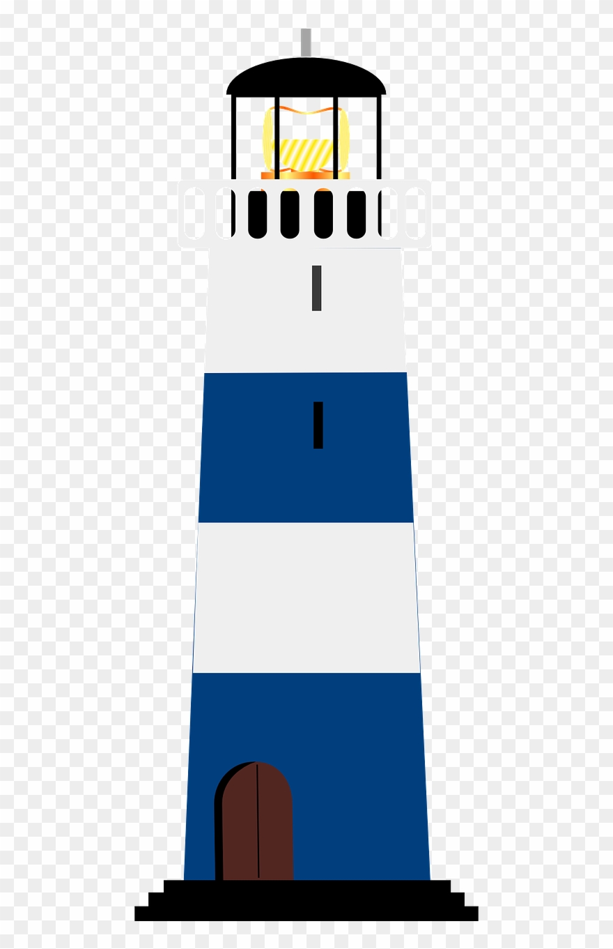 Lighthouse Blue White Light Png Image - Lighthouse Clip Art Transparent ...