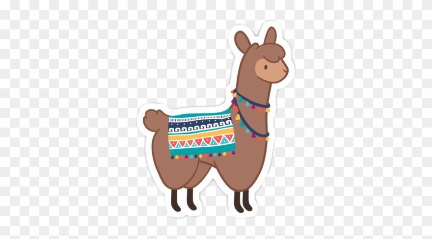 Download #llama #peru - Sticker Tumblr Brown Clipart (#4455637 ...