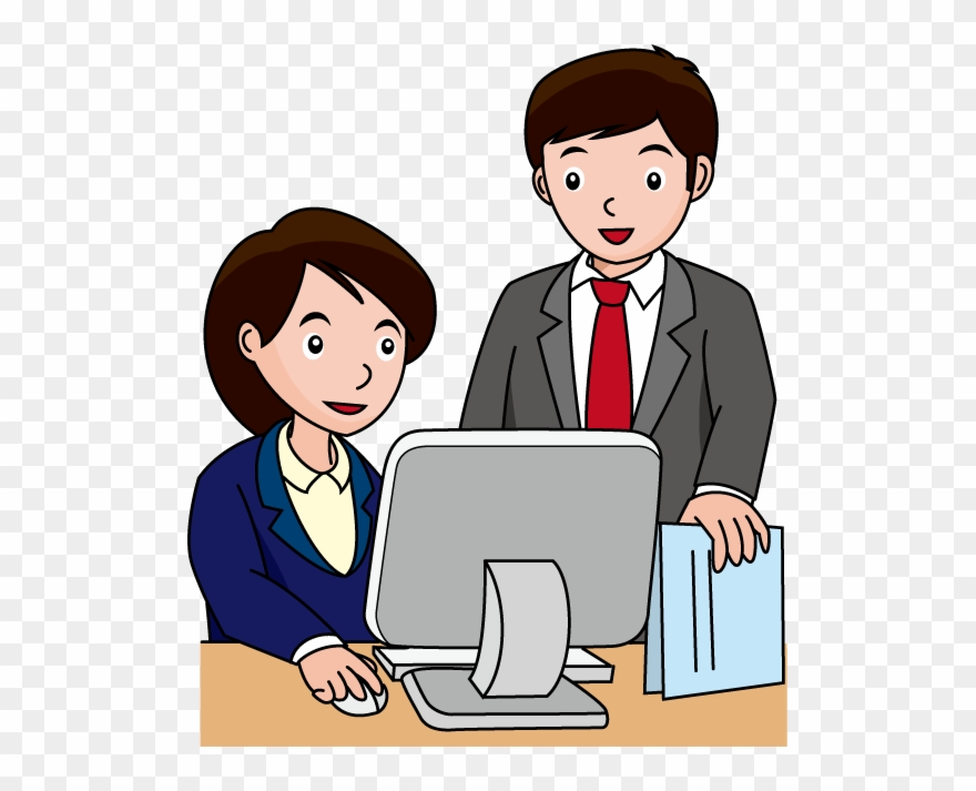 Computer At Office Clipart - Png Download (#451780) - PinClipart