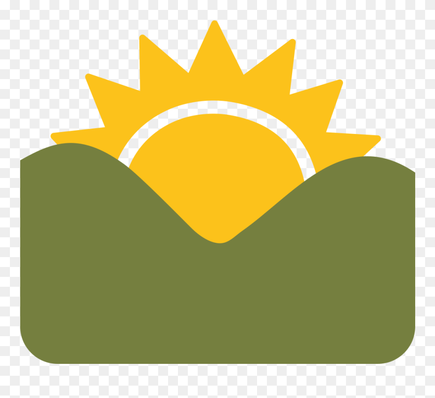 Sunrise Over Mountains Emoji Clipart Emoji Sunrise - Morning Emojis ...