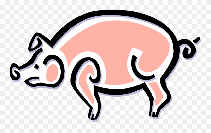 Farm Livestock Swine Pig Clipart Library - Cerdo - Png Download ...