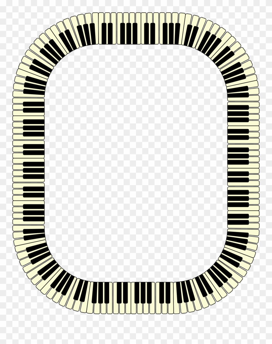Big Image - Piano Keys Circle Png Clipart (#458108) - PinClipart