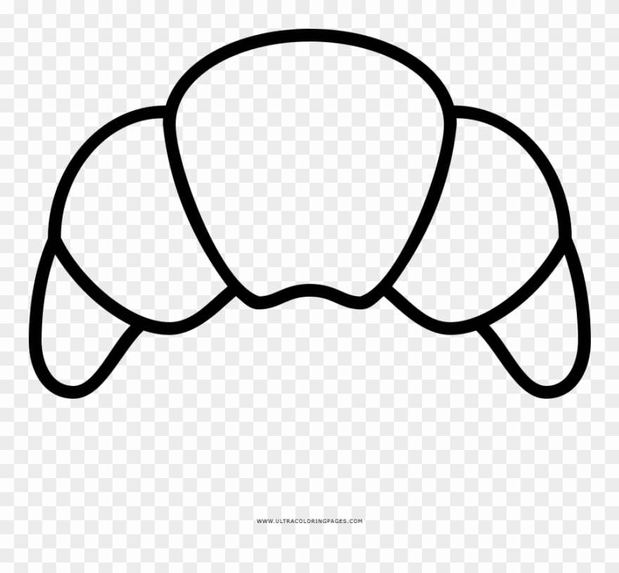 Download Croissant Coloring Page - Croissant Dibujo Para Colorear ...