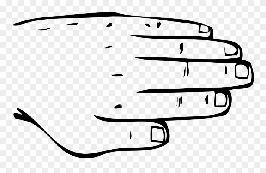 Download Part,free Vector Graphics - Back Of Hand Outline Clipart ...