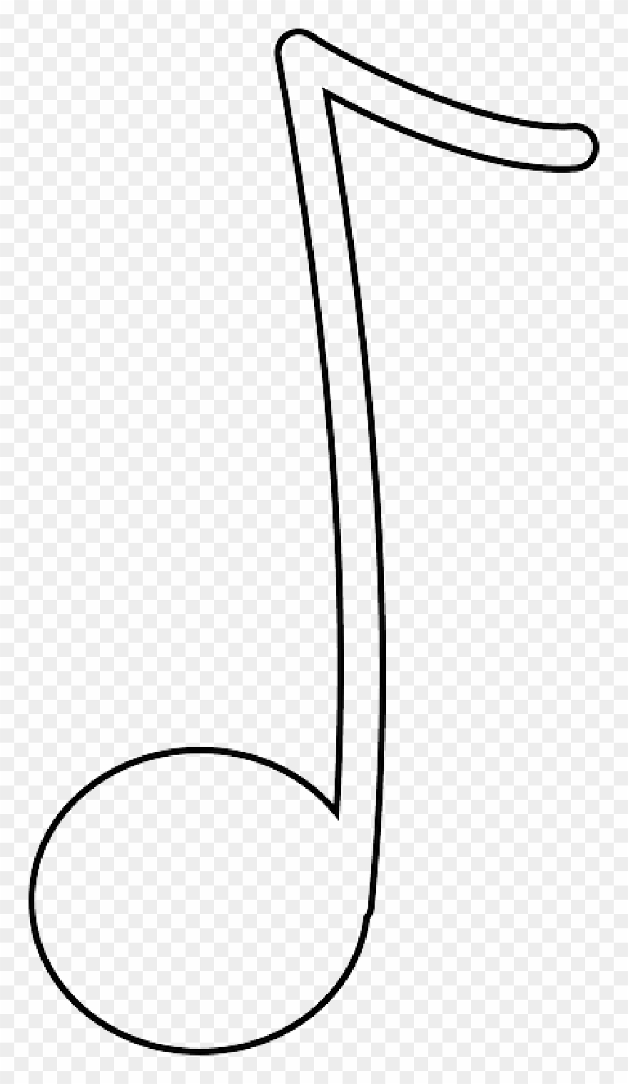 Eighth Note Unicode - Colour In Musical Note Clipart (#460734) - PinClipart