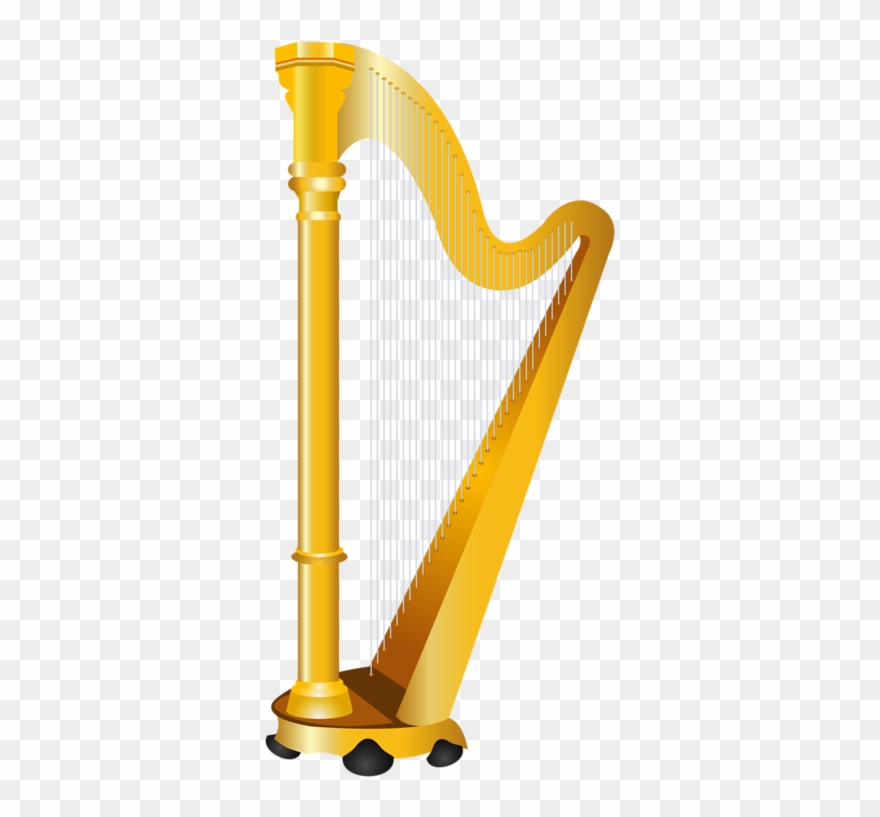 Music Sheets - Golden Harp Clipart - Png Download (#460824) - PinClipart