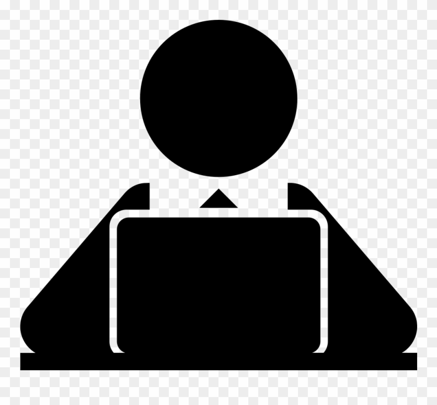 Download Png File Svg - Person Using Computer Icon Clipart (#4601095 ...