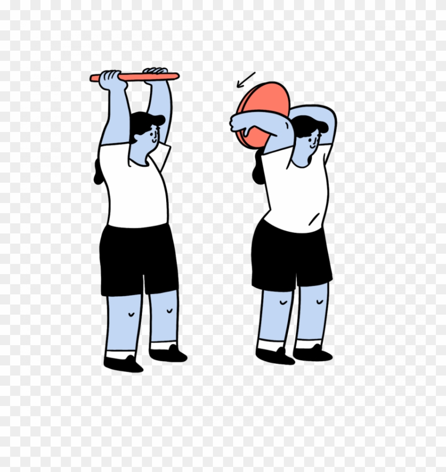 Tricep Extension - Cartoon Clipart (#4608074) - PinClipart