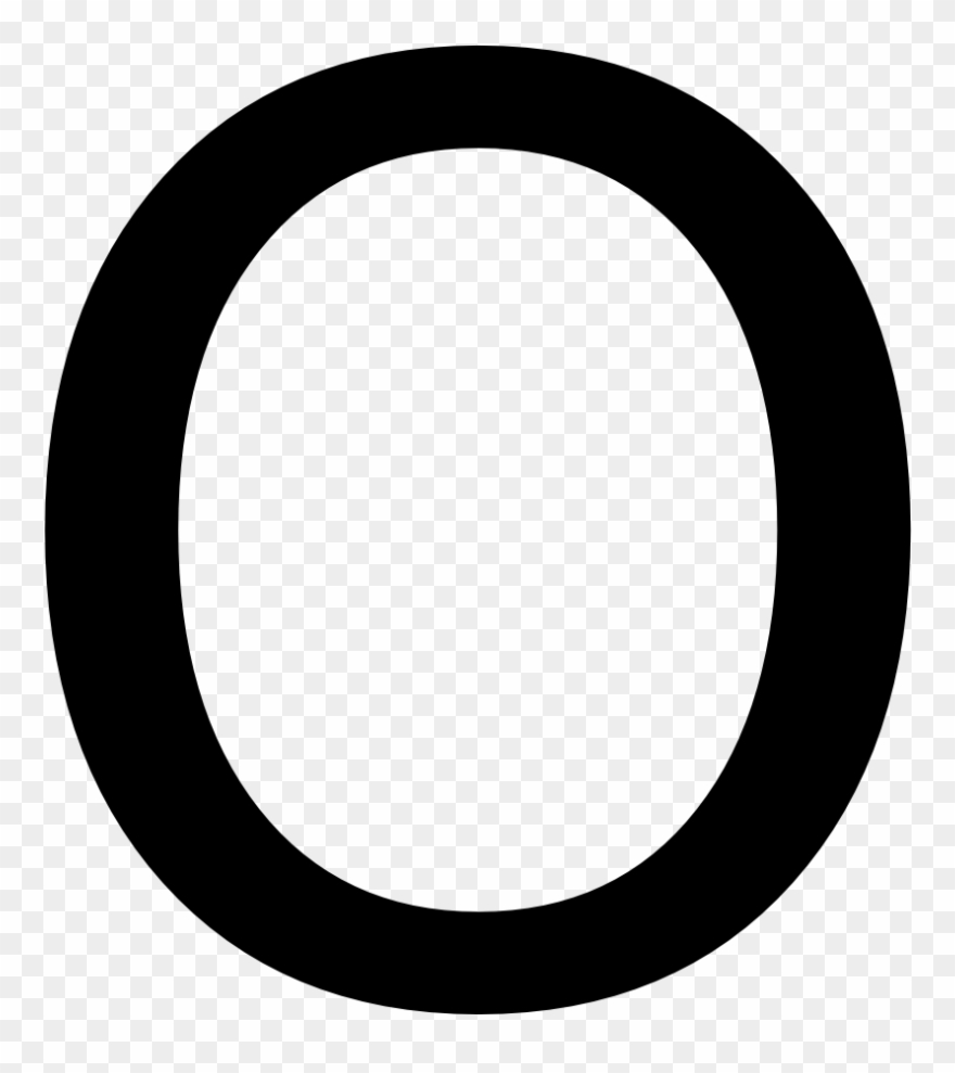 White Letter O Png - Circle Clipart (#487240) - PinClipart