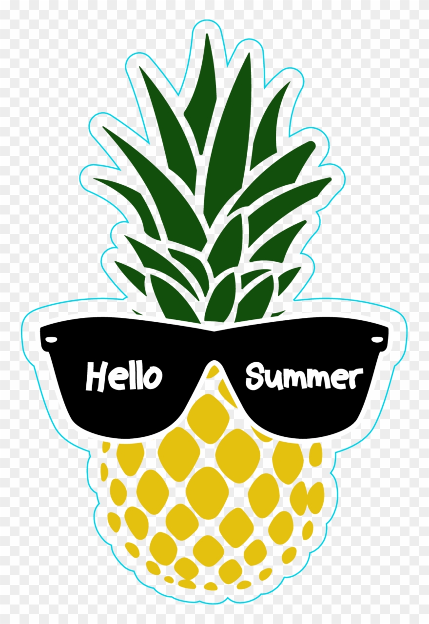 Pineapple Png Summer - Pineapple With Sunglasses Vector Clipart ...