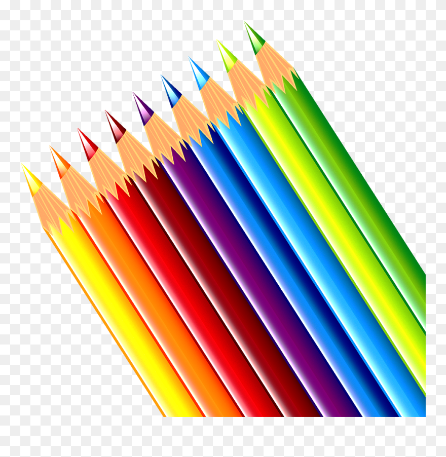 Banner Royalty Free Paper Pencil Clip Art Colorful - Colorful Pencil ...