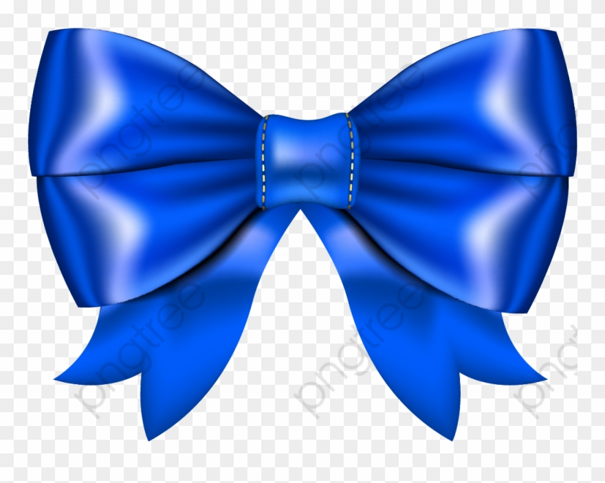 Pretty Blue Bow Tie - Blue Bow Clipart Png Transparent Png (#4863215 ...