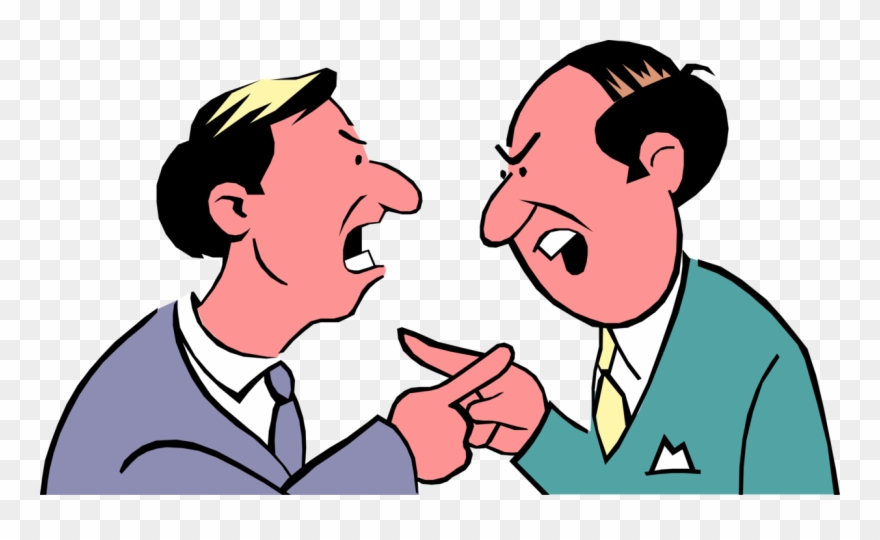 Download Vector Illustration Of Heated Argument Between Two - Two Men ...