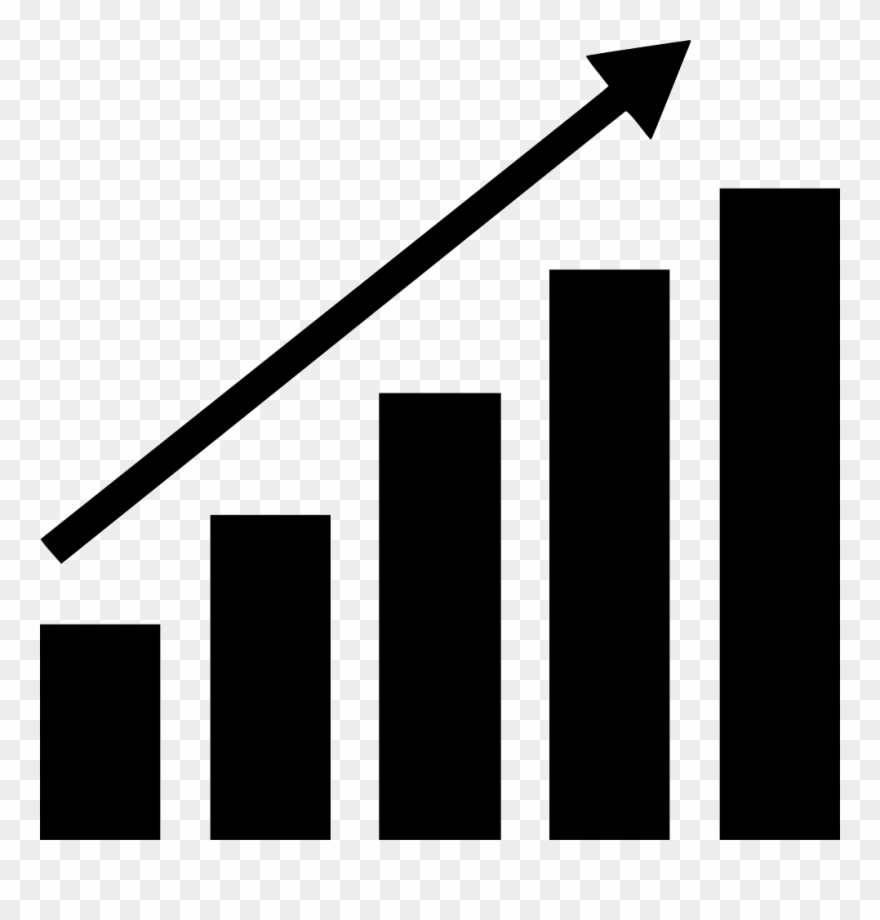 Bars Up Arrow Finance Online Comments - Finance Up Arrow Png Clipart ...