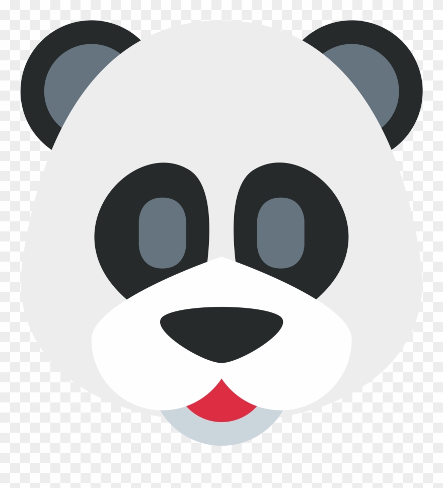 Panda Face - Facebook Panda Emoji Clipart (#4882924) - PinClipart