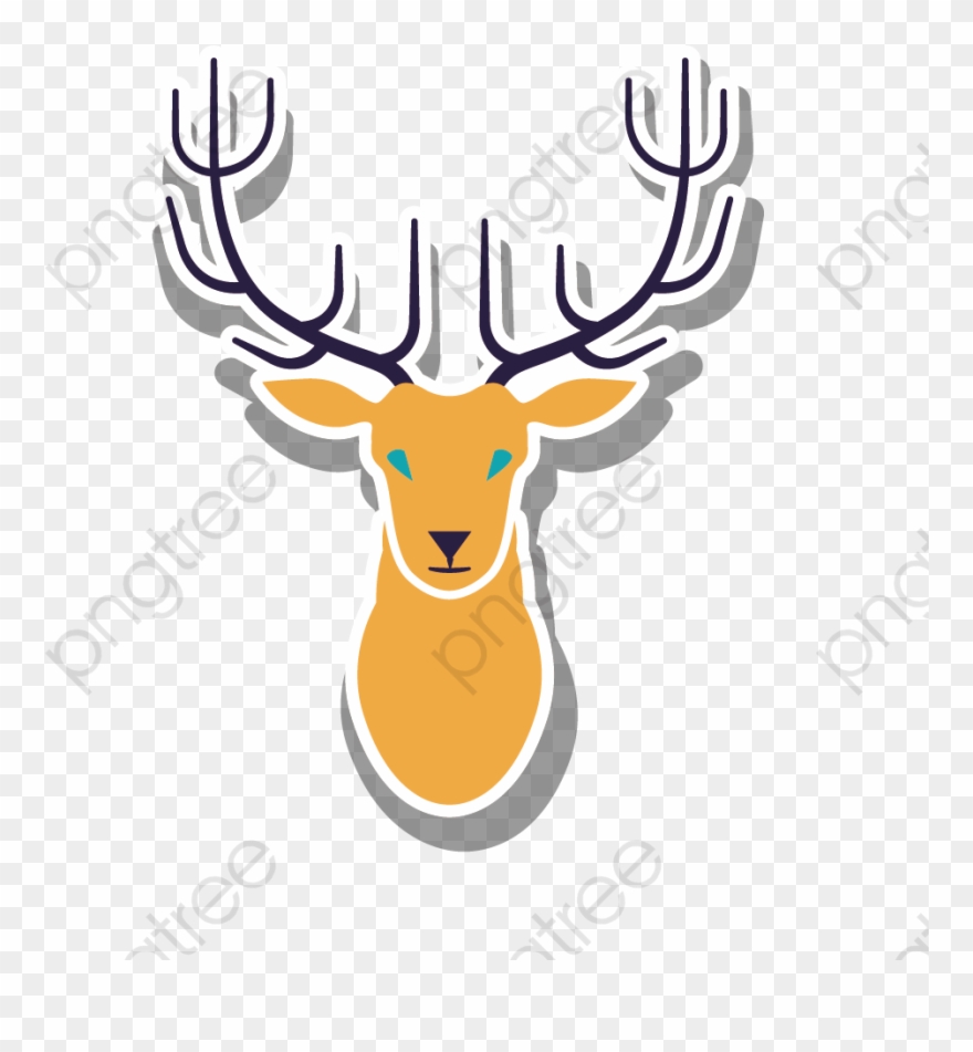 Download Cervo Flat Clipart (#4886092) - PinClipart