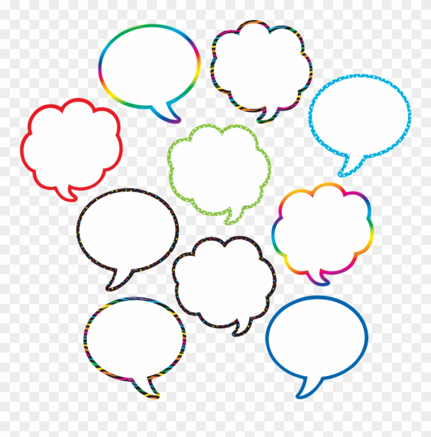 Tcr5047 Speech/thought Bubbles Accents Image - Speech And Thought ...