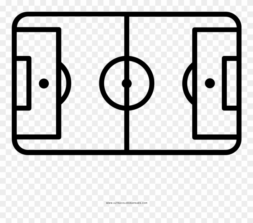 Download Football Field Coloring Page - Soccer Field Outline Clipart ...