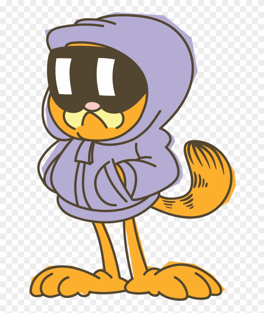 Download Garfield Line Messaging Sticker - Messaging Apps Clipart ...