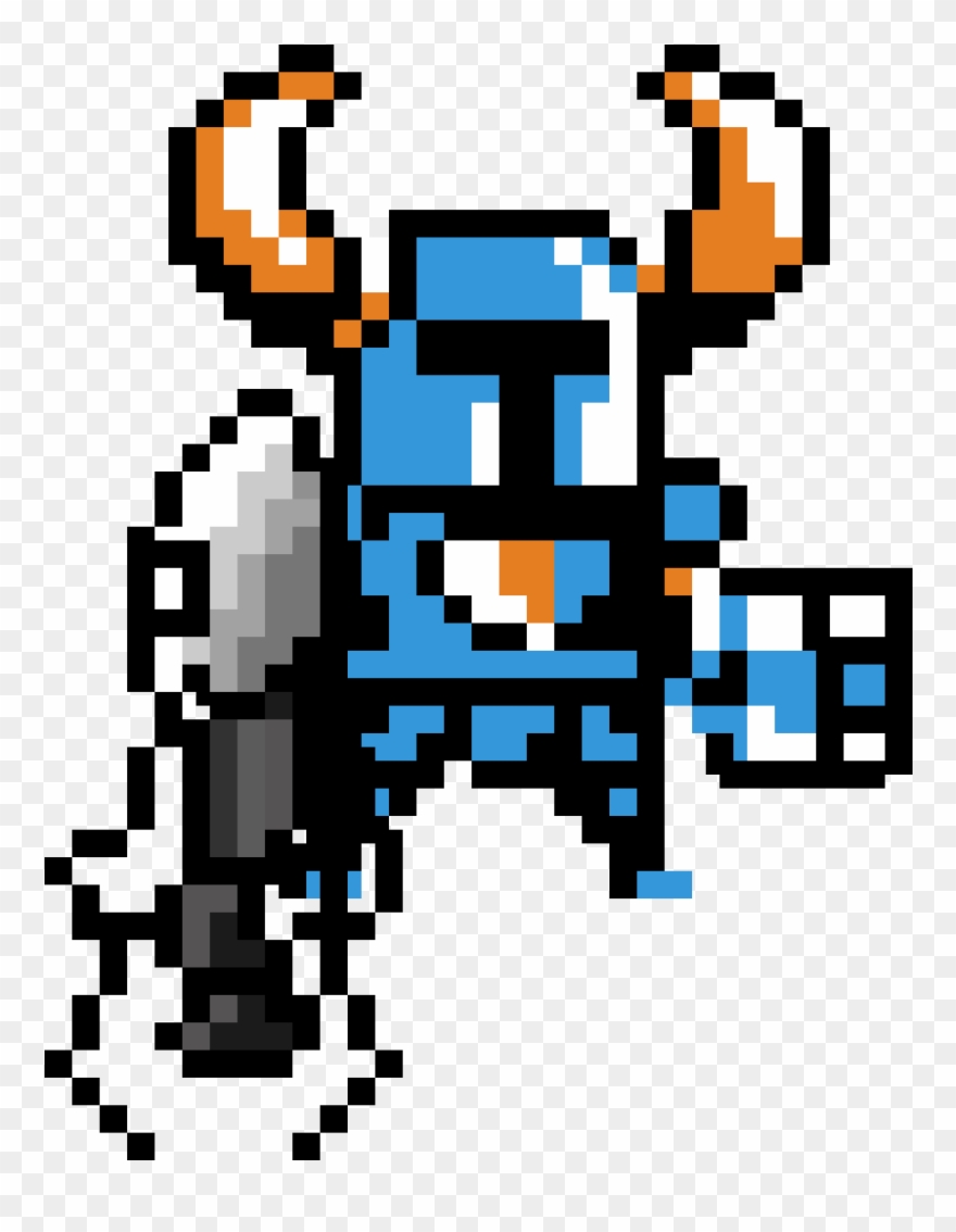 Shovel-knight - Portal - Shovel Knight Pixel Grid Clipart (#4909394 ...