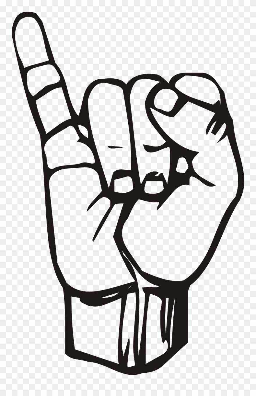 Download Sign Hand Finger Speech Png Image - Letter I In Sign Language ...