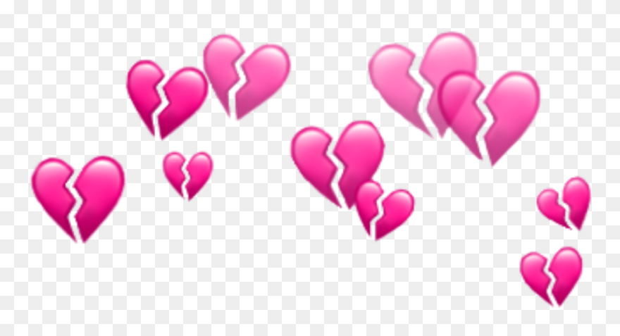 Snapchat Broken Heart Filter Clipart (#4938345) - PinClipart