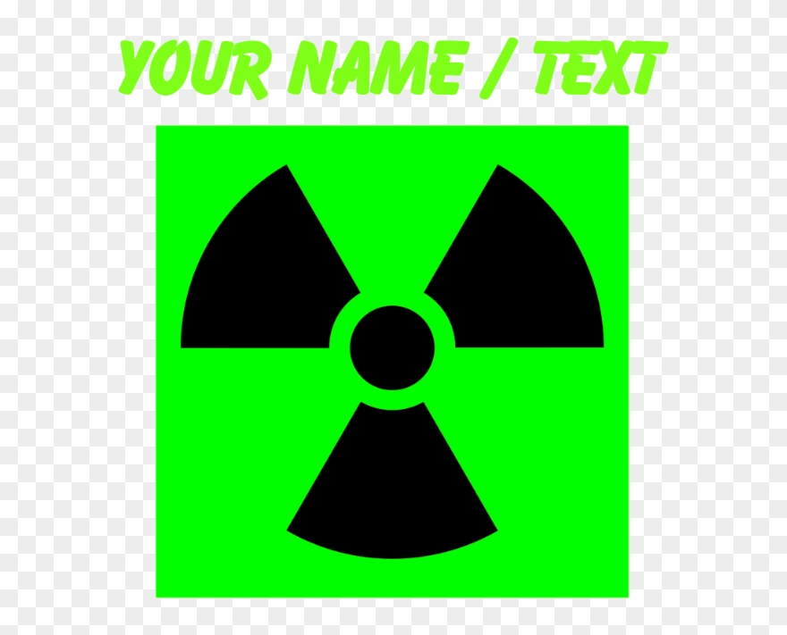 Download Custom Green Radioactive Sign Mousepad - Radiation Symbol ...
