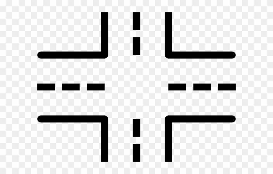 Highway Clipart Intersection - Intersection Icon - Png Download ...