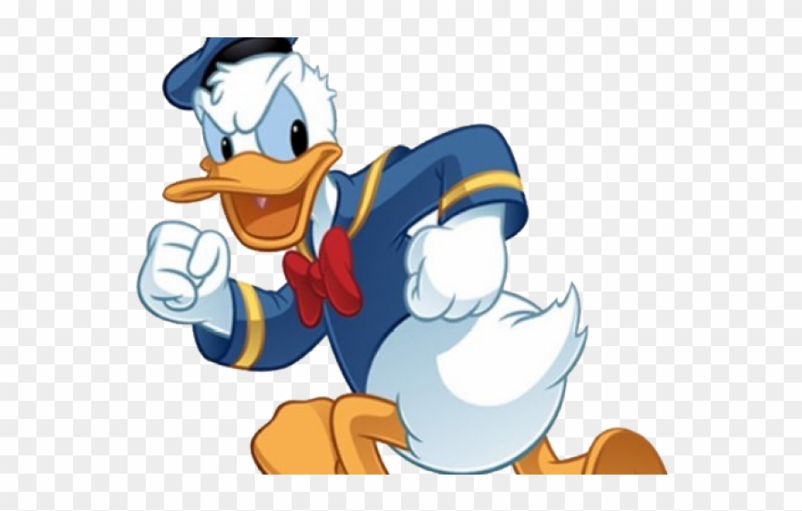Donald Duck Clipart Angry Red - Donald Trump Mickey Mouse Club - Png ...