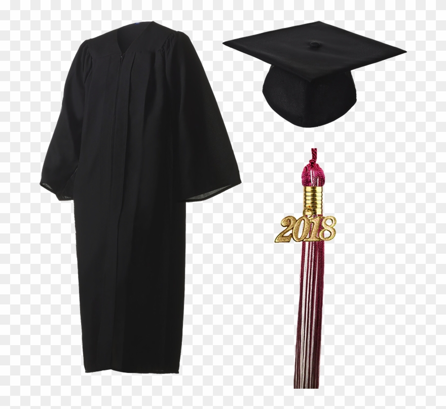 Download 2018 Graduation Black Cap, Gown, & Tassel - Cap And Graduation ...