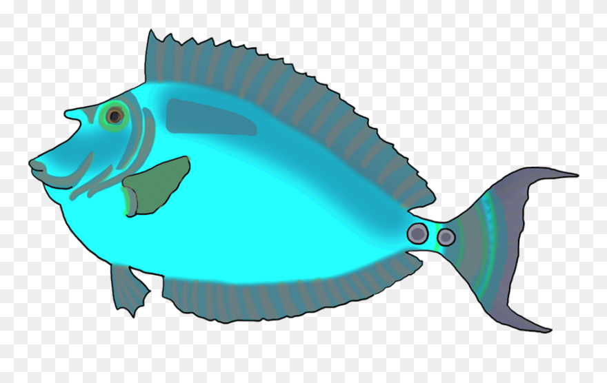 Download Colorful Blue Green Fish - Clip Art - Png Download (#4998922 ...