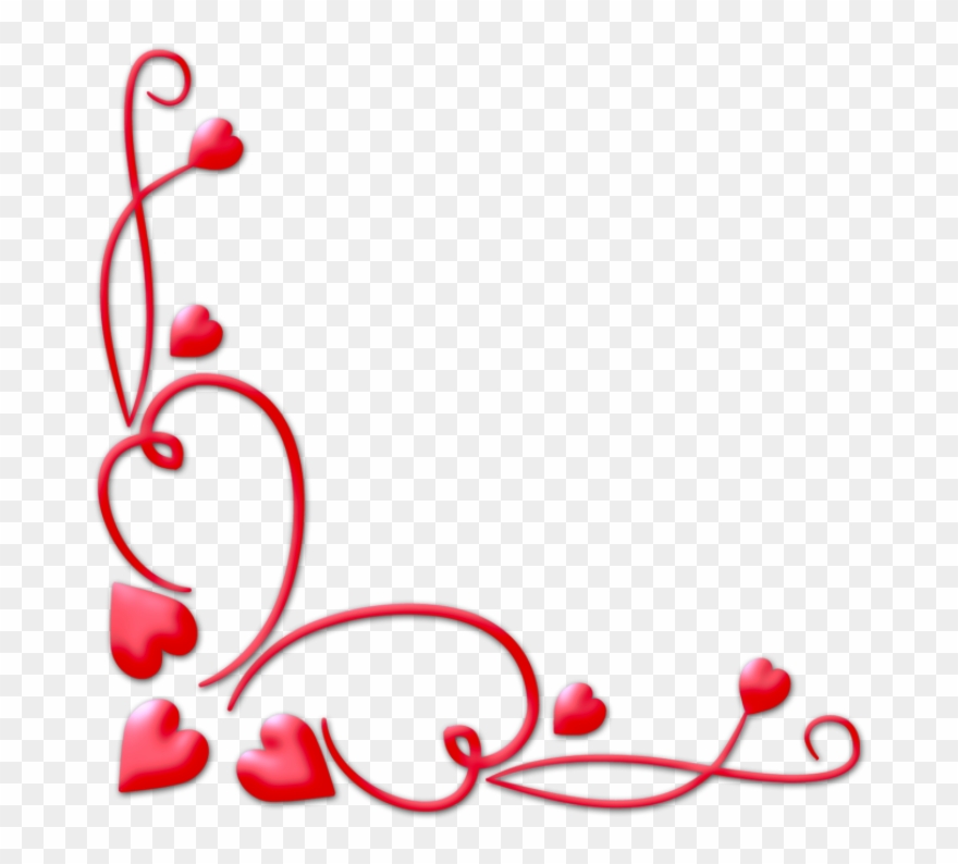 Download Heart Border Clipart - Heart Corner Border Png Transparent Png ...