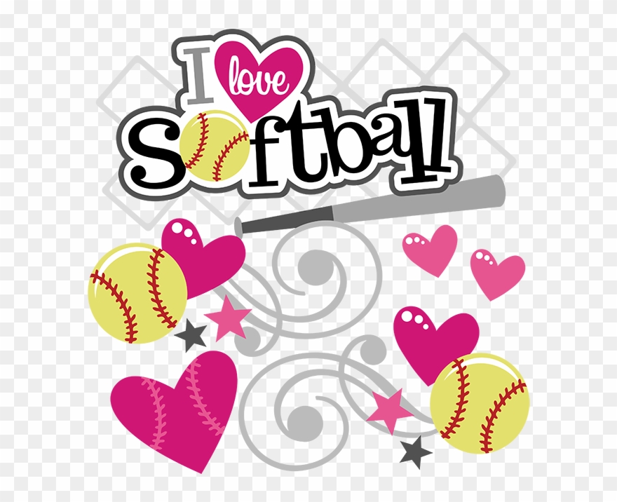 Love Softball Cliparts - Love Softball - Png Download (#55064) - PinClipart