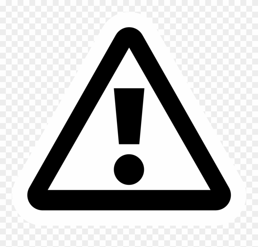 High Contrast Dialog Warning - Early Warning System Icon Clipart ...