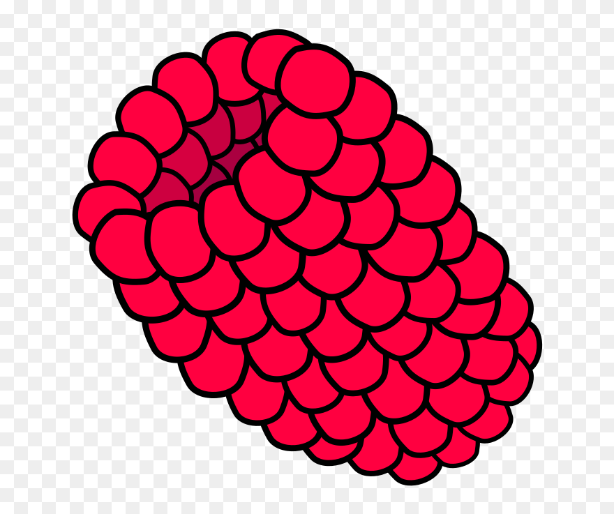 Red Raspberry Clipart Svg Library Download Red Raspberry - Raspberry ...