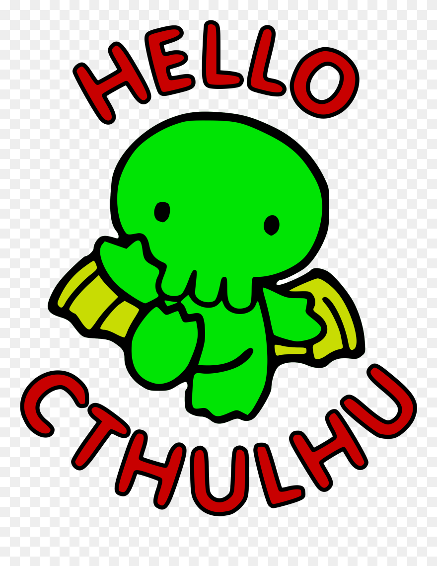 Hello Cthulhu Clipart (#5191206) - PinClipart